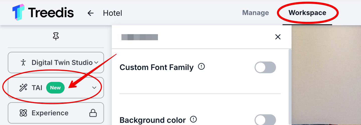 TAI Design: Feature Settings and Credits System